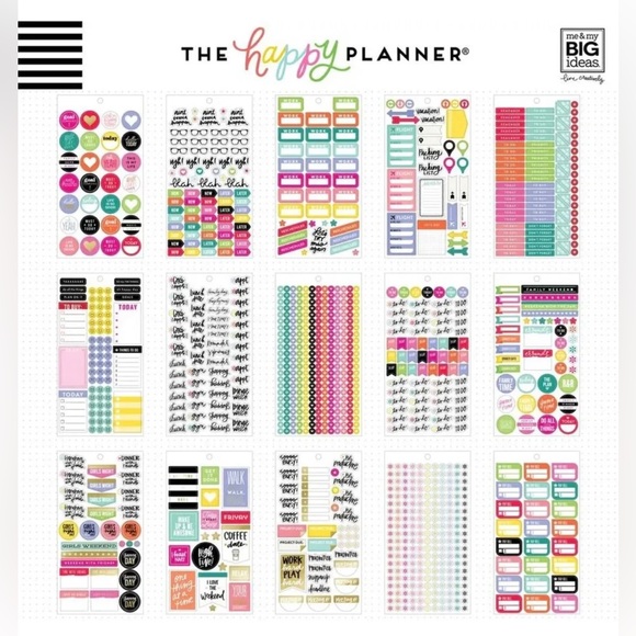 The Happy Planner | Office | The Happy Planner Value Pack Sticker Book ...